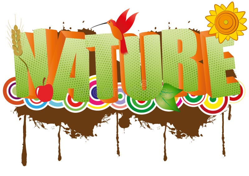 Nature text stock illustration. Illustration of branch - 20500566