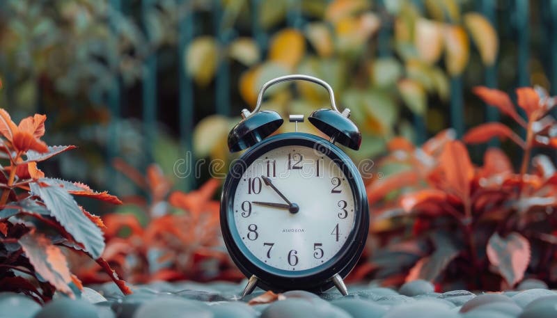Nature Themed Alarm Clock Marking End of Daylight Saving Time from ...