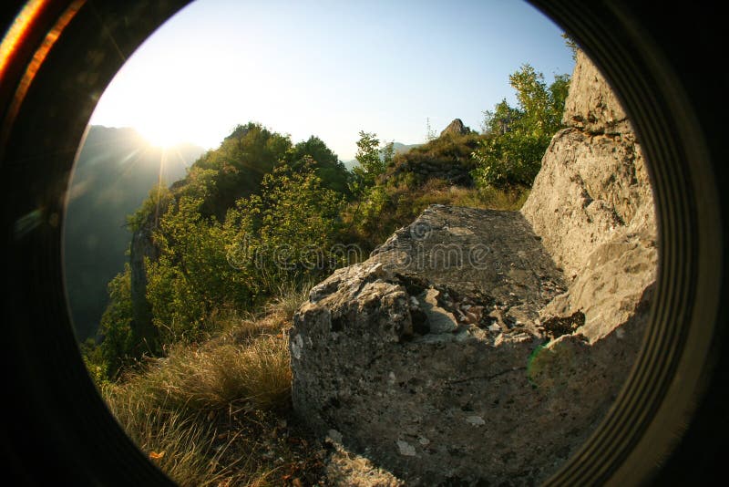 Nature throw fish eye stock image. Image of circle, business - 38547807