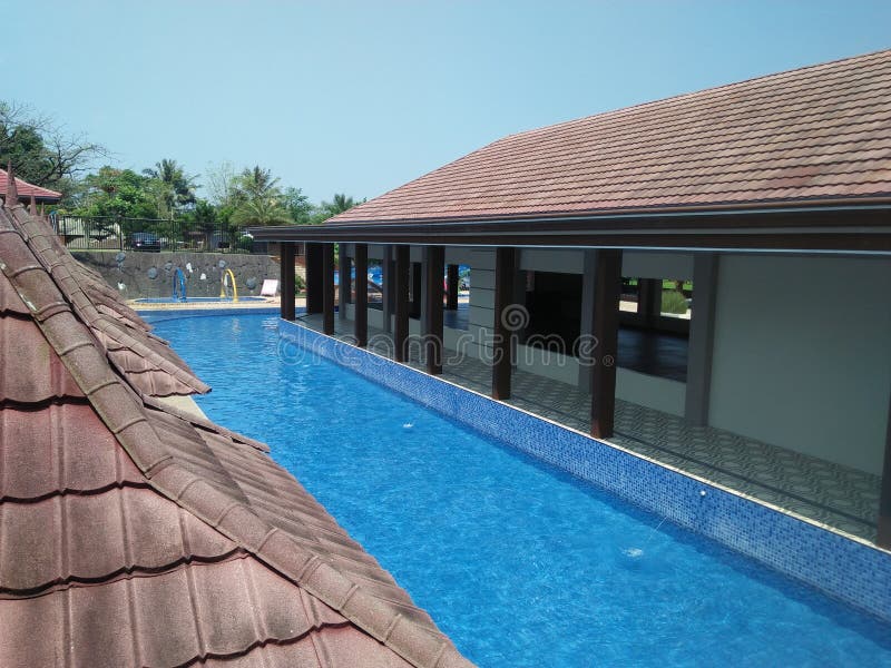 Nature Tours and Swimming Pools in Indonesia Stock Photo - Image of ...