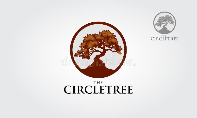 The Circle Tree Vector Logo Stock Vector - Illustration of environment ...