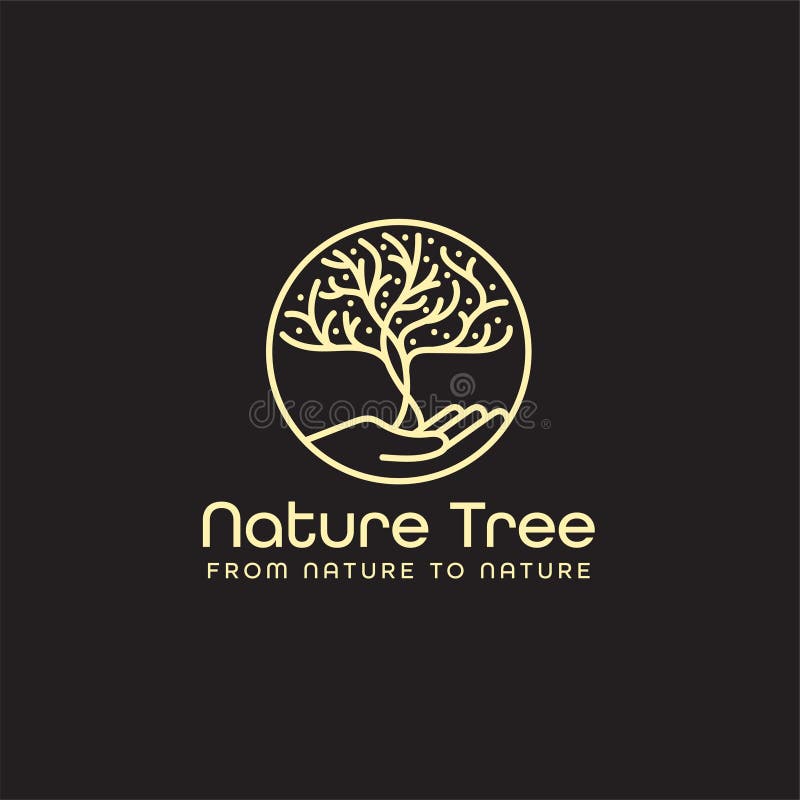 Nature Tree Logo Vector Illustration Stock Vector - Illustration of ...