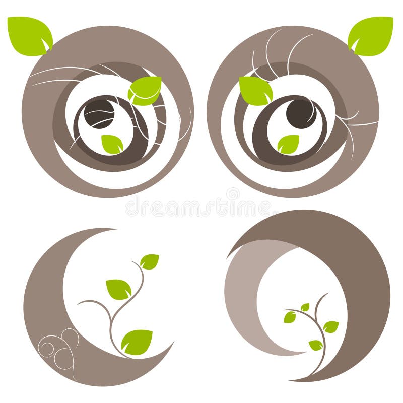 Nature Tree Symbol Illustration Stock Illustration - Illustration of ...
