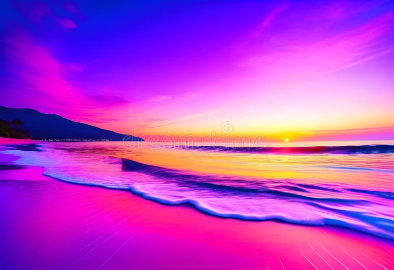 Nature in Twilight Period Which Including of Sunrise Over the Sea Stock ...