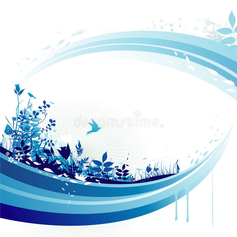Soothing and Calming Nature Background Stock Illustration ...