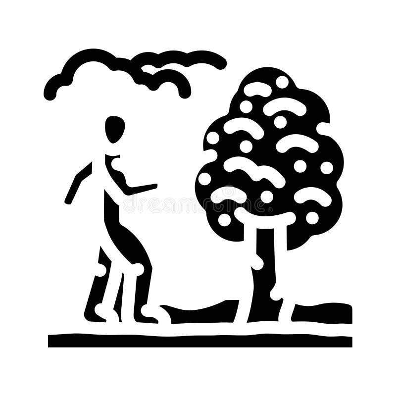 Eco Nature Walk Icon Outline Vector. Travel People Stock Vector ...