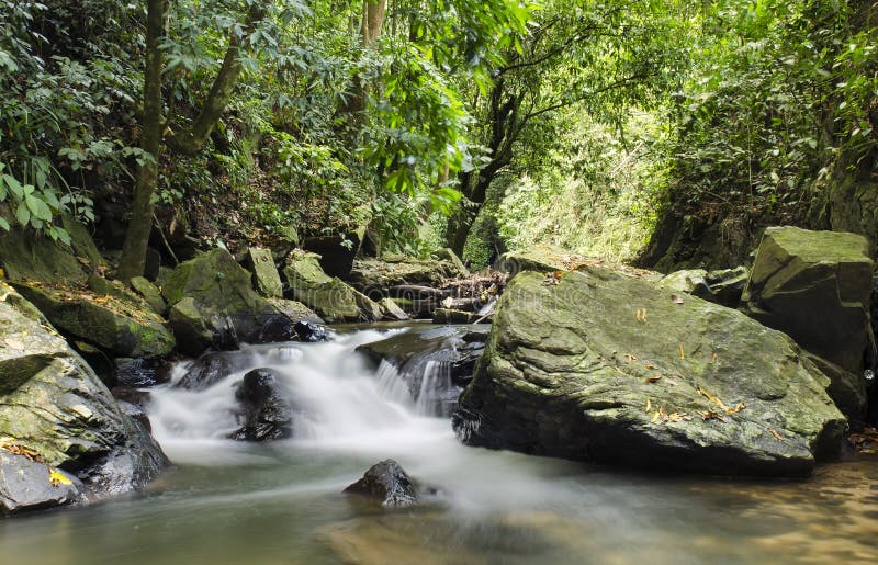Nature waterfall stock photo. Image of forest, lumpur - 86422100