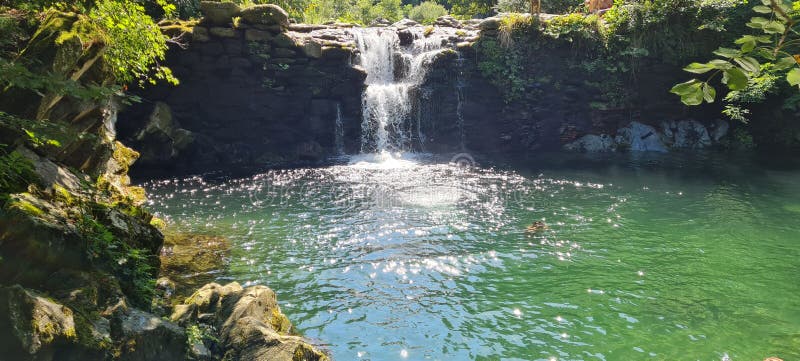 Nature waterfalls stock image. Image of waterfall, waterway - 228803971