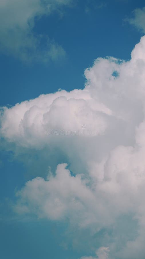 Nature Weather Blue Sky. Volumetric Light Effect. Nature Weather Blue ...