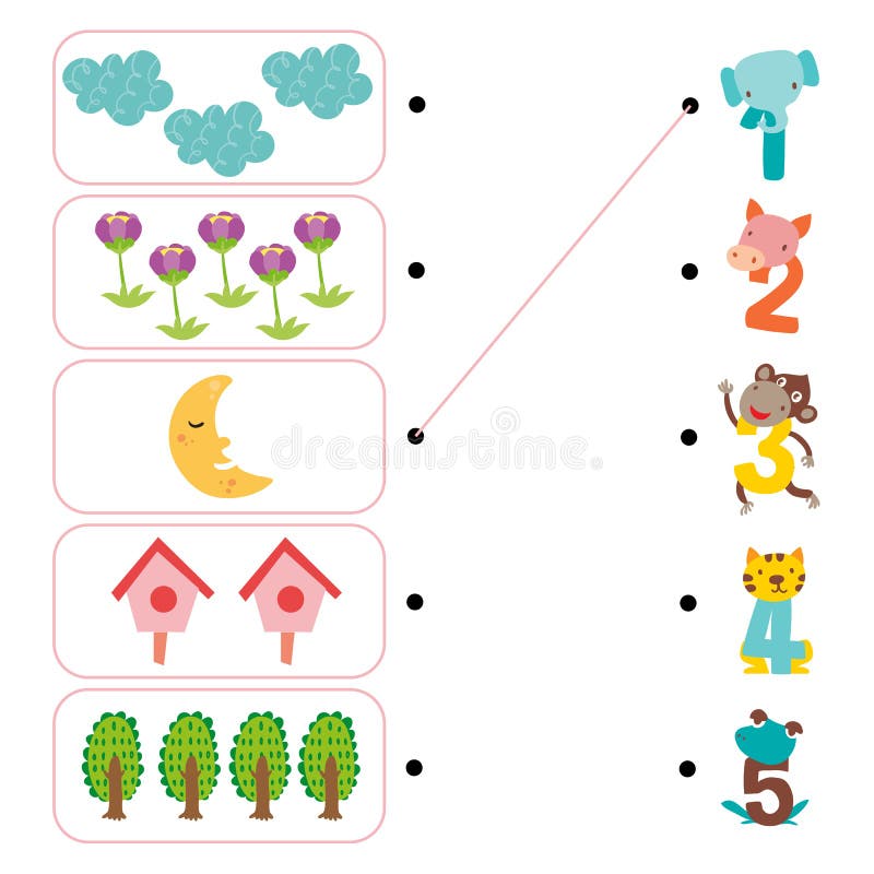 Nature Worksheet Vector Design Stock Vector - Illustration of cartoon ...