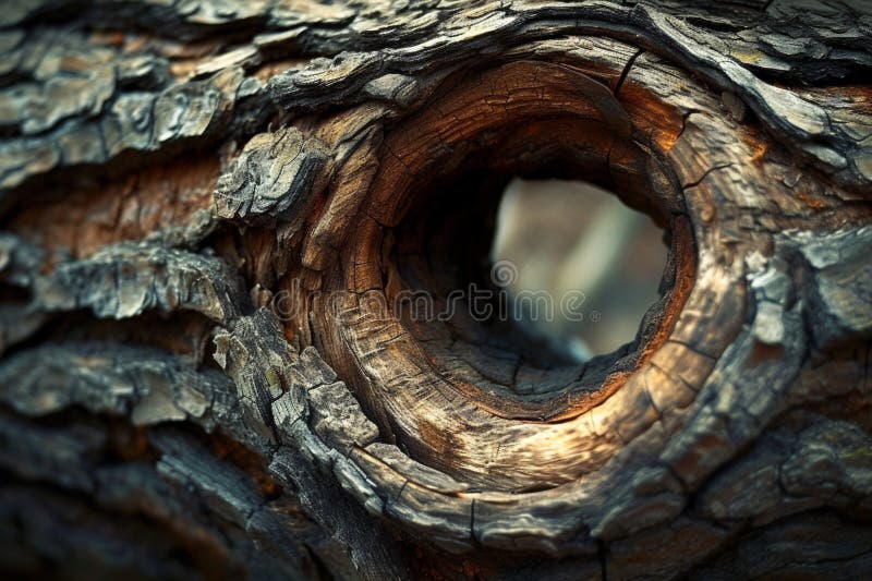 Natures Artwork Rusty, Weathered Tree Trunk Features a Unique Hole ... Natures Artwork Rusty, Weathered Tree Trunk Features a Unique Hole ...