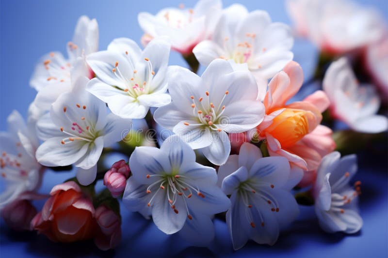 Natures Awakening Showcased by a Vibrant Array of Fresh Spring Flowers ...