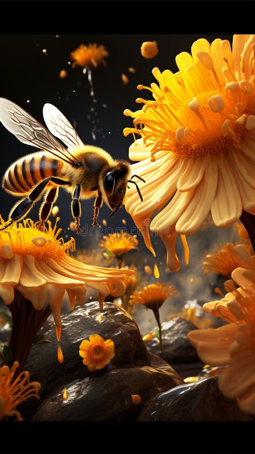 Natures Ballet Buzzing Bees and Bugs Form an Airborne Symphony Around ...