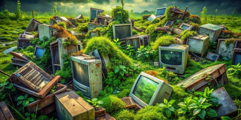 Natures Embrace of Abandoned Electronics a Visual Record of EWaste ...