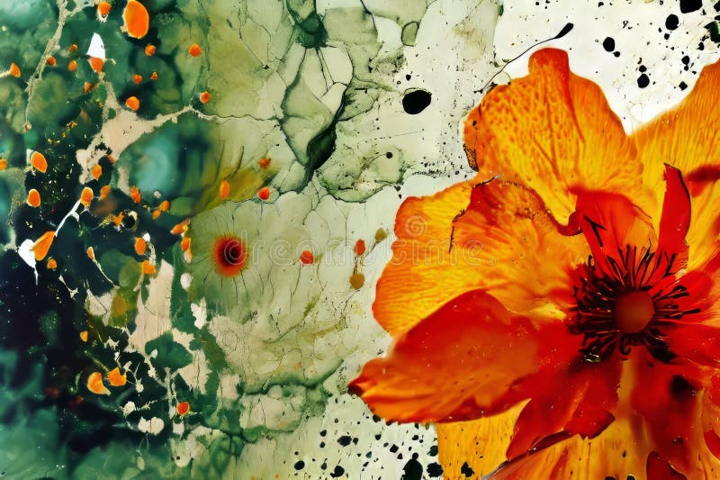 Natures Nuance a Splatter Featuring Natural Organic Shapes and P Stock ...