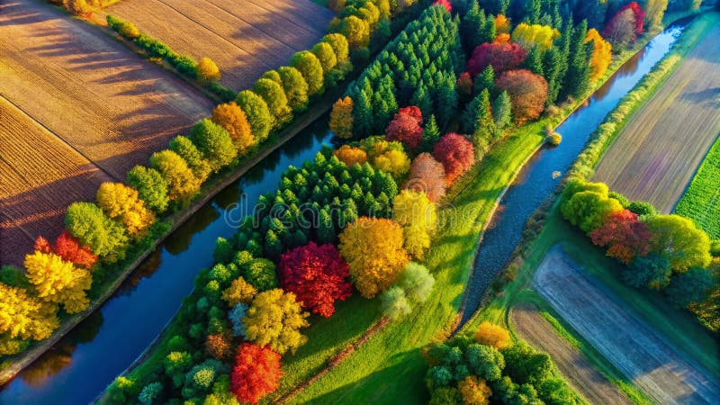 Natures Number Sequence a Stunning Aerial Drone Perspective Capturing ...