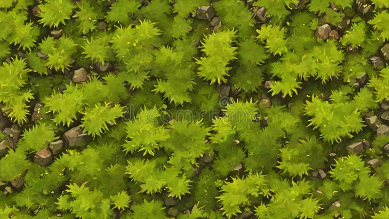Natures Tapestry Seamless Green Moss Texture Stock Illustration ...
