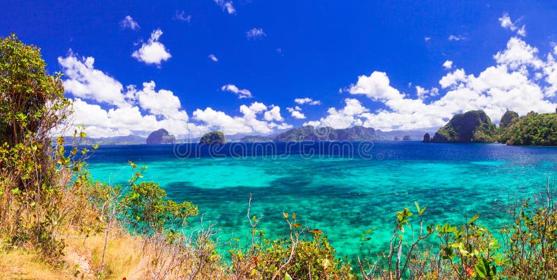 Natureza E Beleza Surpreendentes De Ilhas De Filipinas - Palawan Imagem ...