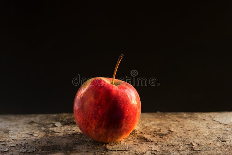 Of NaturRed Apple of Natural Light Stock Photo - Image of eating ...