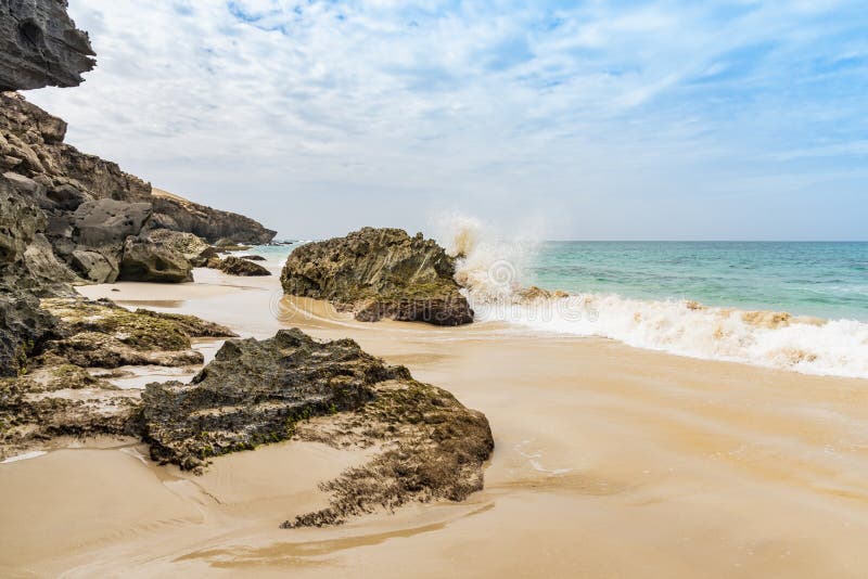 Naturreservat-Boa Vista Cliffs Morro De Areia Stockfoto - Bild von ...