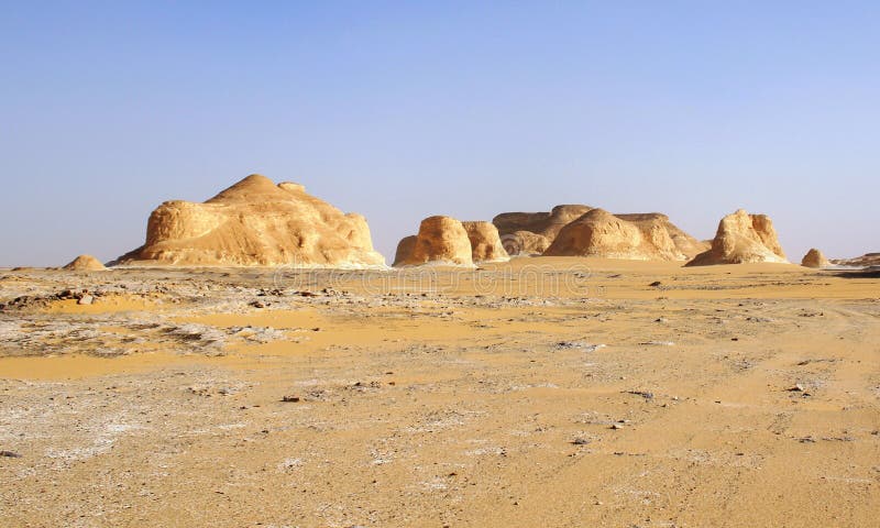 Natuurlijke Rotsformatie in De Witte Woestijn in Het Westen Van Egypte ...