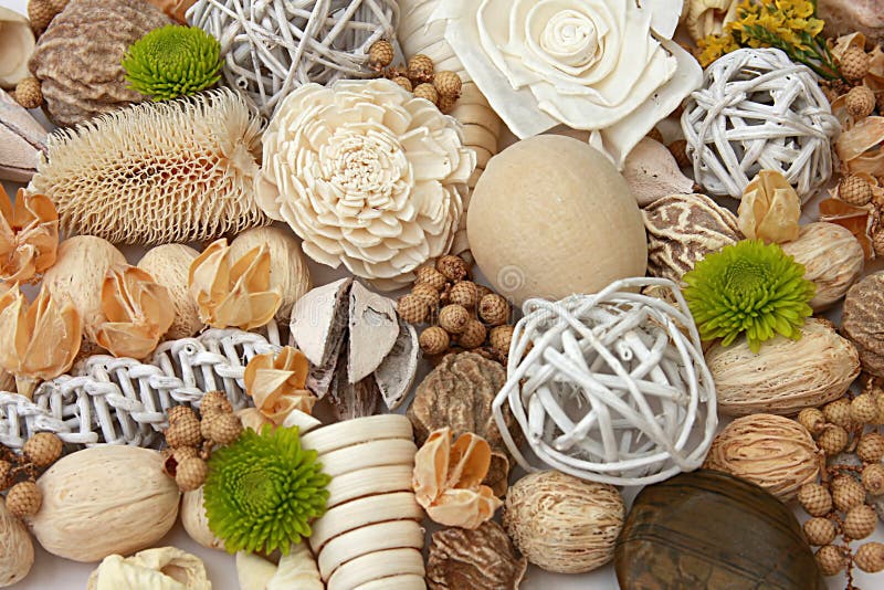 Natural Accessories for Home Decoration Stock Photo - Image of sachets ...