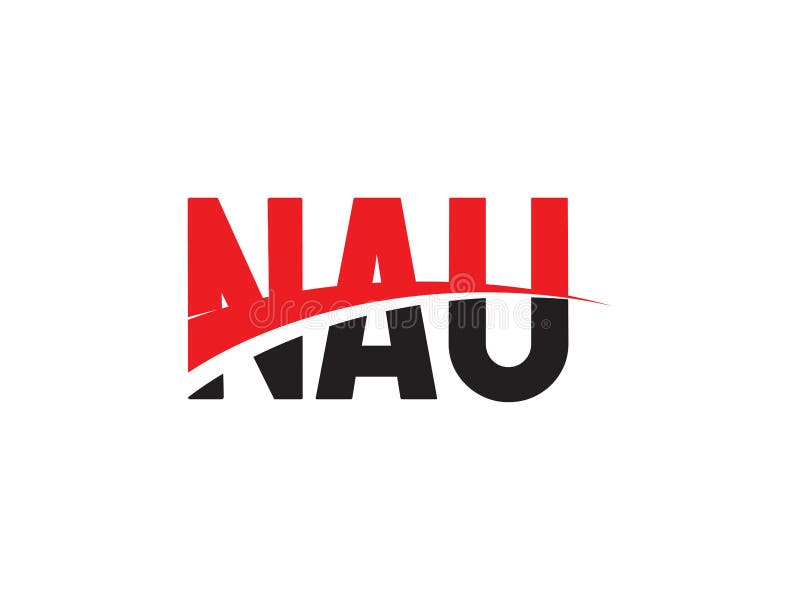 NAU Letter Initial Logo Design Vector Illustration Stock Vector ...