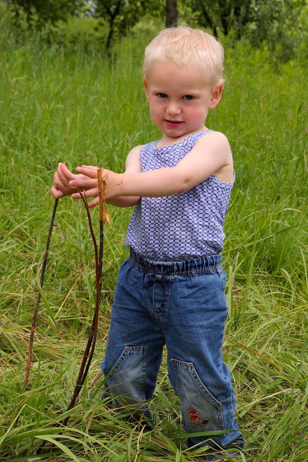 Boy stomping stock image. Image of activity, baby, stomp - 8527751