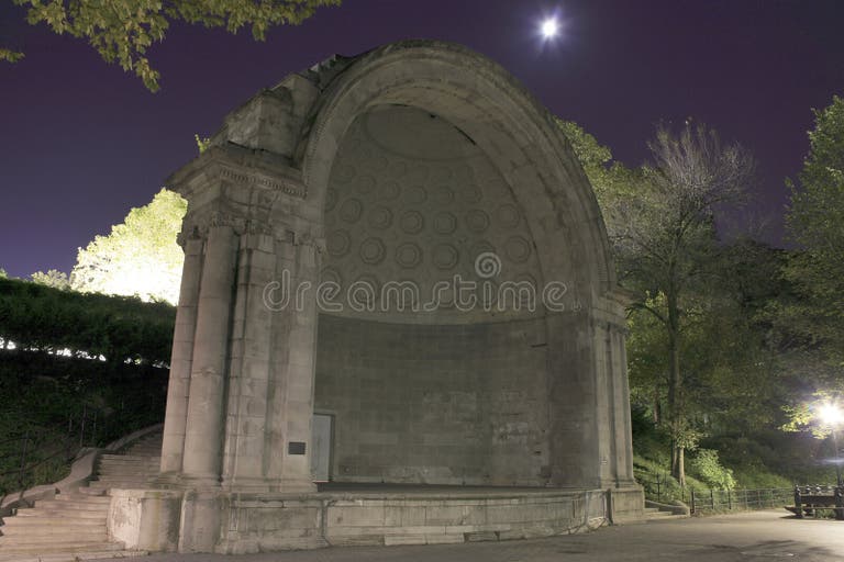 Naumberg Bandshell Central Park Stock Photo - Image of stage ...
