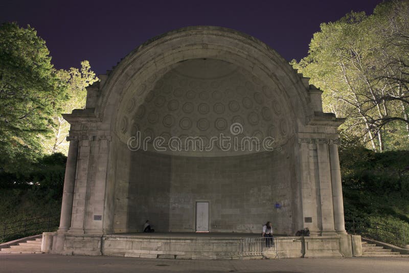 Naumberg Bandshell Central Park Stock Image - Image of city ...