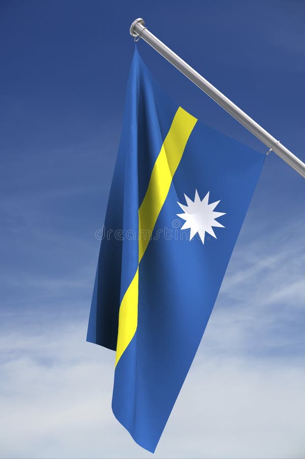 Nauru flag stock illustration. Illustration of allegiance - 3454555