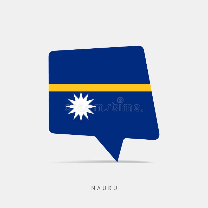 Nauru Flag Bubble Chat Icon Stock Vector - Illustration of badge ...