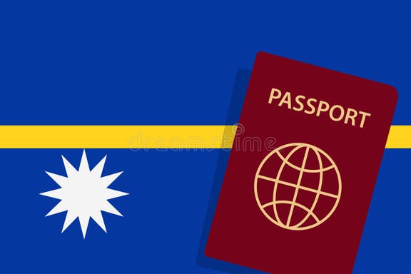 Nauru Passport. Nauru Flag Background. Vector Illustration Stock Vector ...