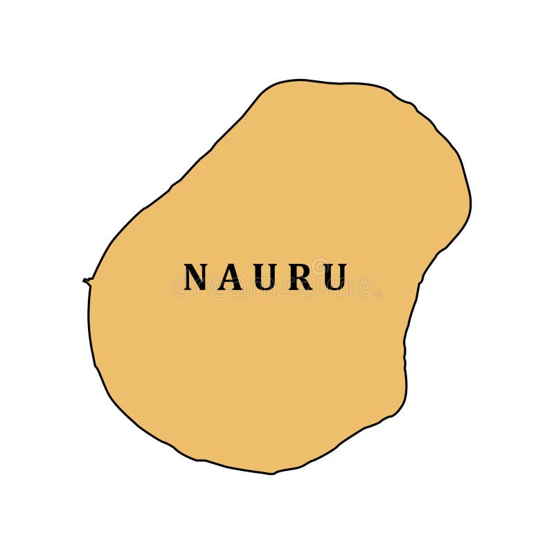 Nauru region map stock vector. Illustration of area - 338293669