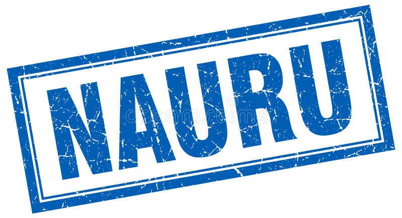 Nauru stamp stock vector. Illustration of rubber, template - 125216841