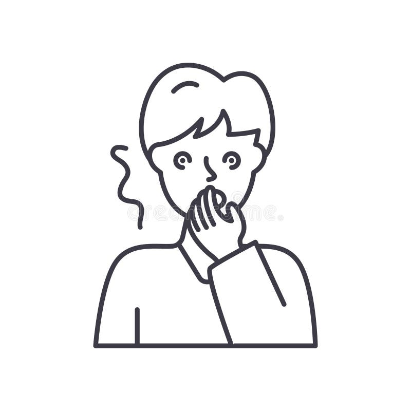 Nausea Thin Line Icon. Modern Vector Illustration of Vomiting Stock ...