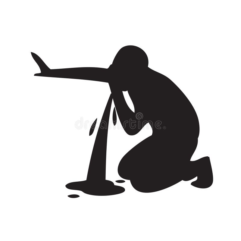 Nausea vector illustration stock vector. Illustration of catch - 278256431