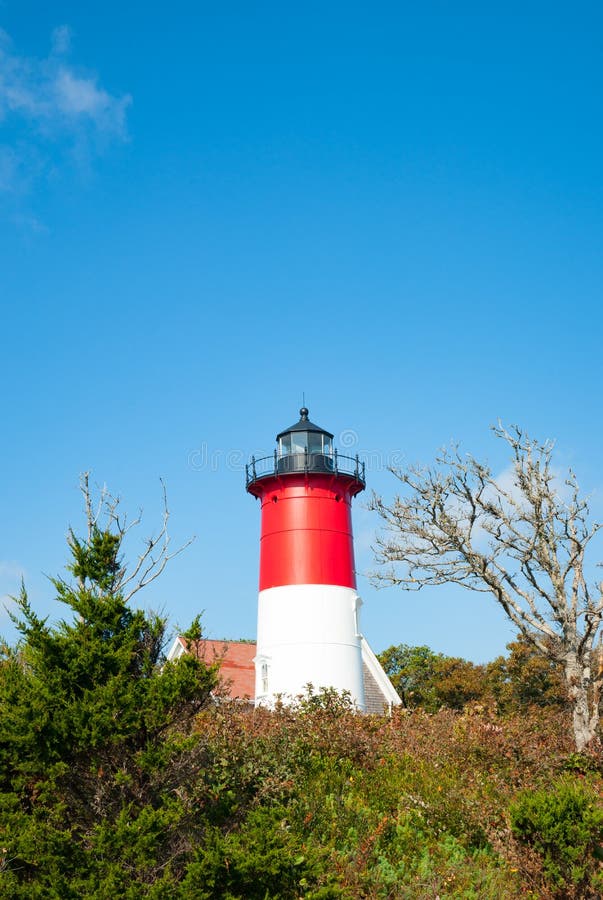 Nauset Beach, Seashore and Lighthouse Stock Photo - Image of national ...