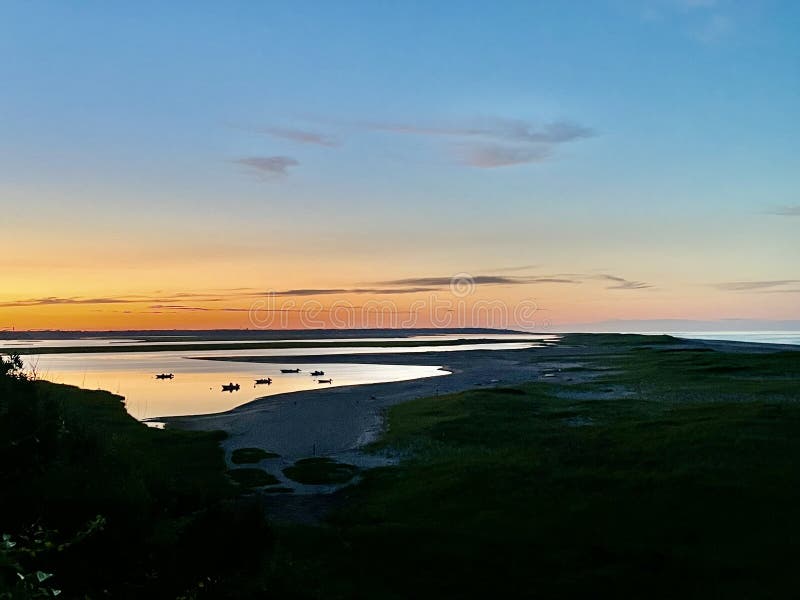 Nauset Spit stock image. Image of sunset, sunlight, nauset - 252473531