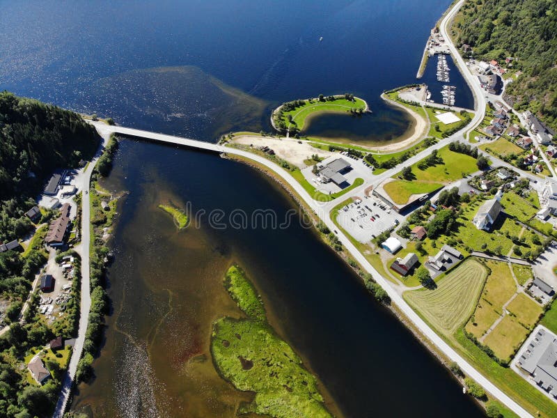 Town in Norway stock image. Image of freeze, norway, hill - 7614653