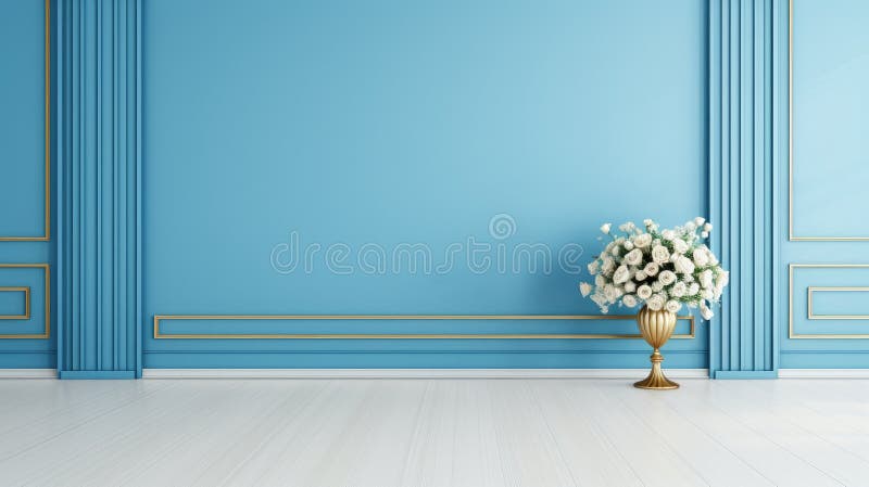 Nautical Blue Wedding Ambiance Stock Illustration - Illustration of ...