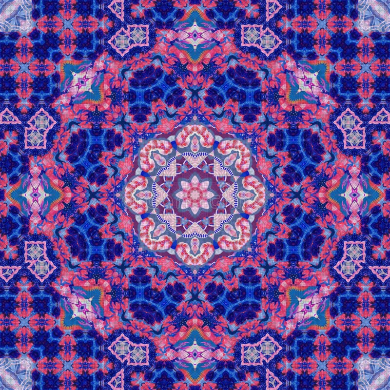 Nautical Boho Bandanna Coastal Patchwork Fabric Tile. Seamless Pattern ...