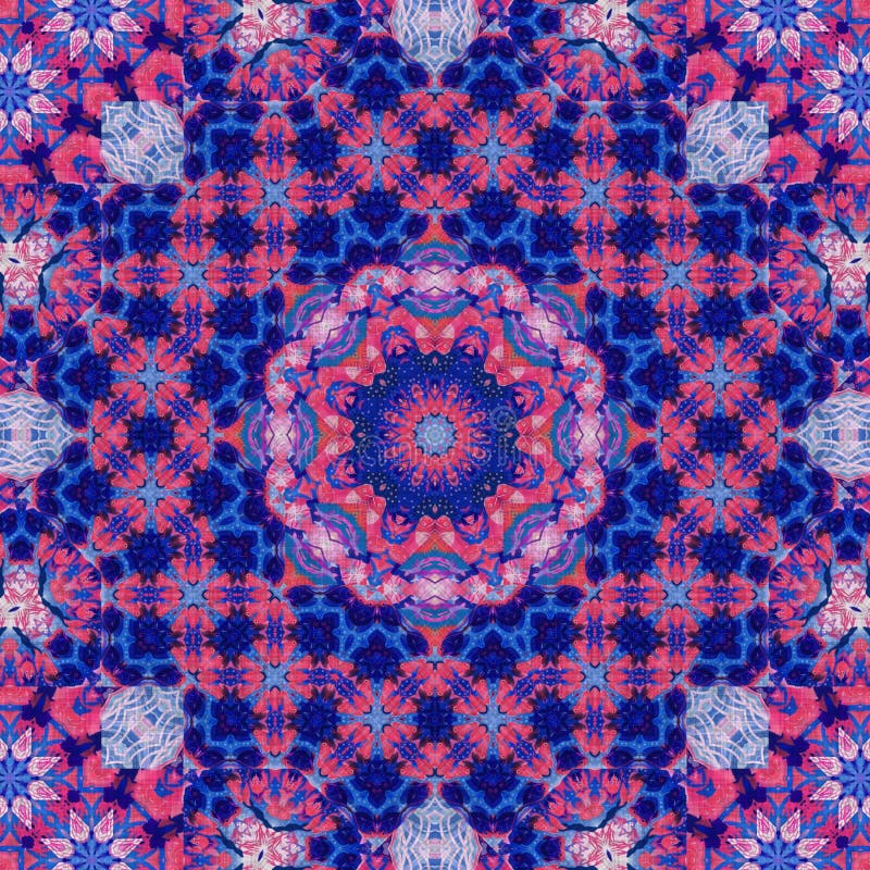 Nautical Boho Bandanna Coastal Patchwork Fabric Tile. Seamless Pattern ...