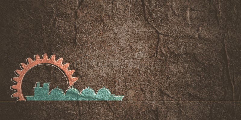 Nautical Cargo Tank in Gear Icon. Thin Line Style. Stock Image - Image ...