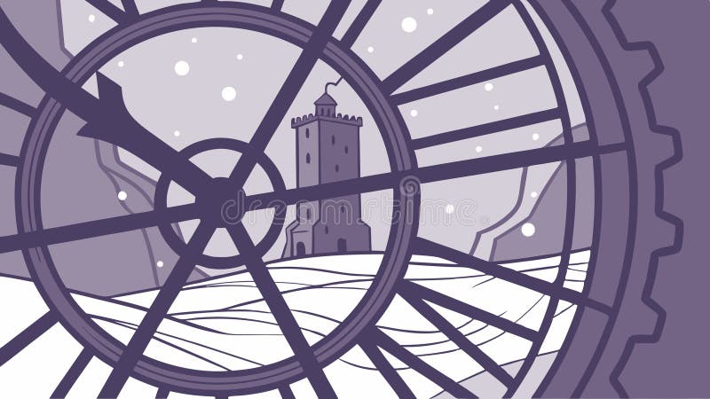 Nautical Clock Face with Lighthouse Vector Art, Vector Design ...