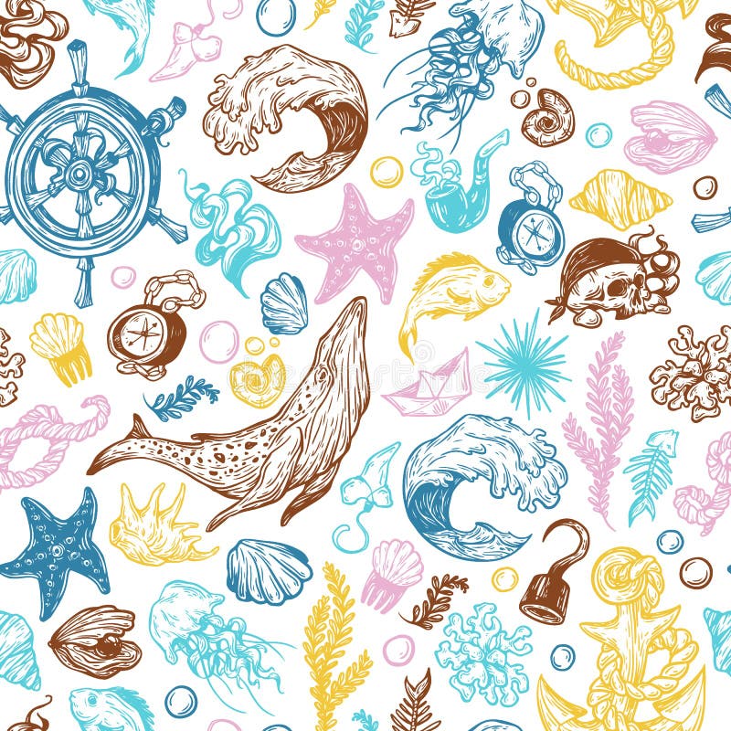 Nautical collection. stock vector. Illustration of bottle - 81905788