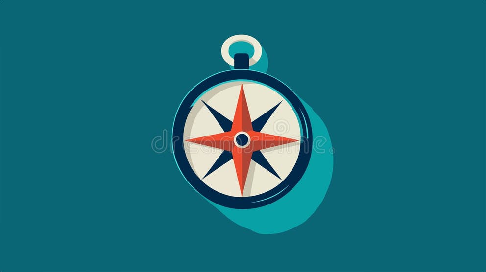 Nautical Compass Navigation Tool for Directional Mapping Stock Vector ...