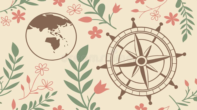 Nautical Compass Rose, Navigation Symbol and Maritime Design, Seafaring ...