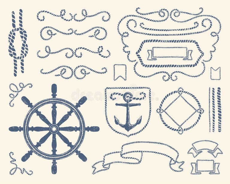 Corner Decoration Nautical Stock Illustrations – 442 Corner Decoration ...