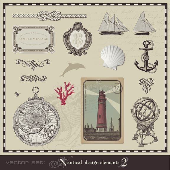 Nautical Page Border Stock Illustrations – 299 Nautical Page Border ...